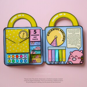 Printable DIY Project Dollhouse Piggy the Artist Activities for Kids ...