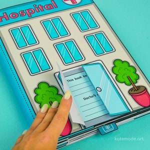 Printable Hospital Busy Book for Kids Paper Dolls - Etsy