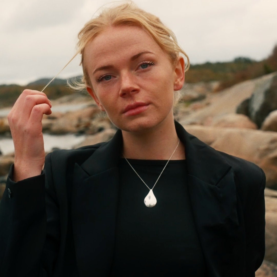 Nordic Love & Beauty-tear of Freya Necklace-sweden Handcrafted Recycled ...