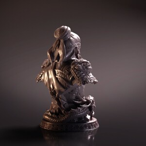 Bust of Zhang Fei Romance of the Three Kingdoms 3D Print Model digital ...