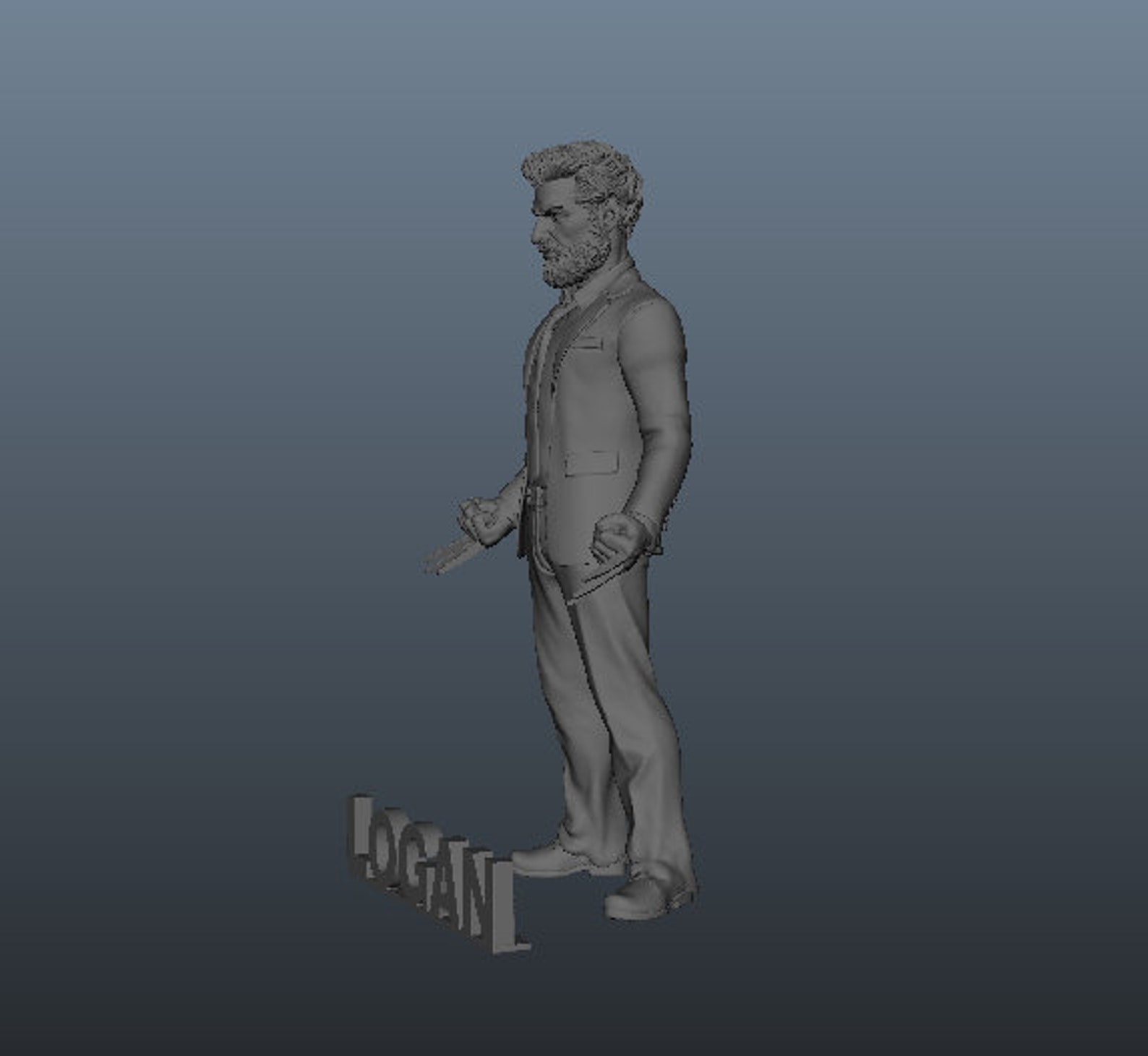 Wolverine Logan 3d Printing Model - Etsy