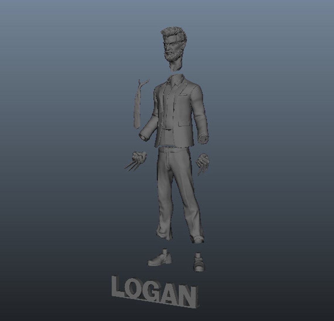 Wolverine Logan 3d Printing Model - Etsy