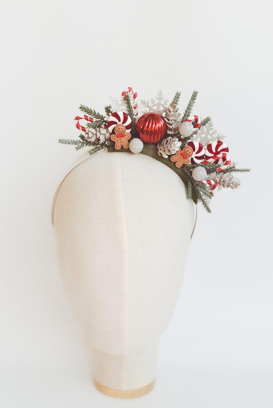 Candycane Crown. Festive, Christmas, Metal Headband, Child, Adult ...