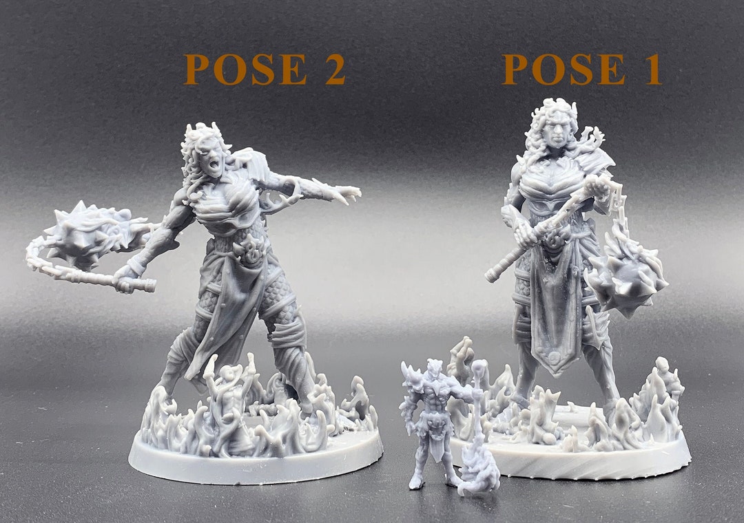 Female Fire Giant Miniature - Etsy