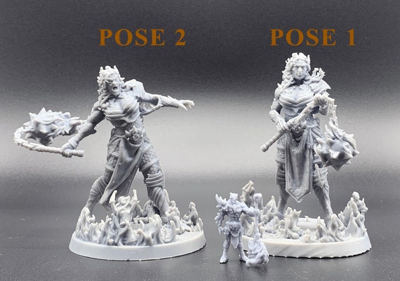 Female Fire Giant Miniature - Etsy