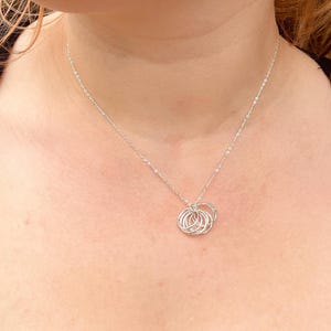 6 Rings for 6 Decades, 60th Necklace, Personalised 60th Birthday Gift ...