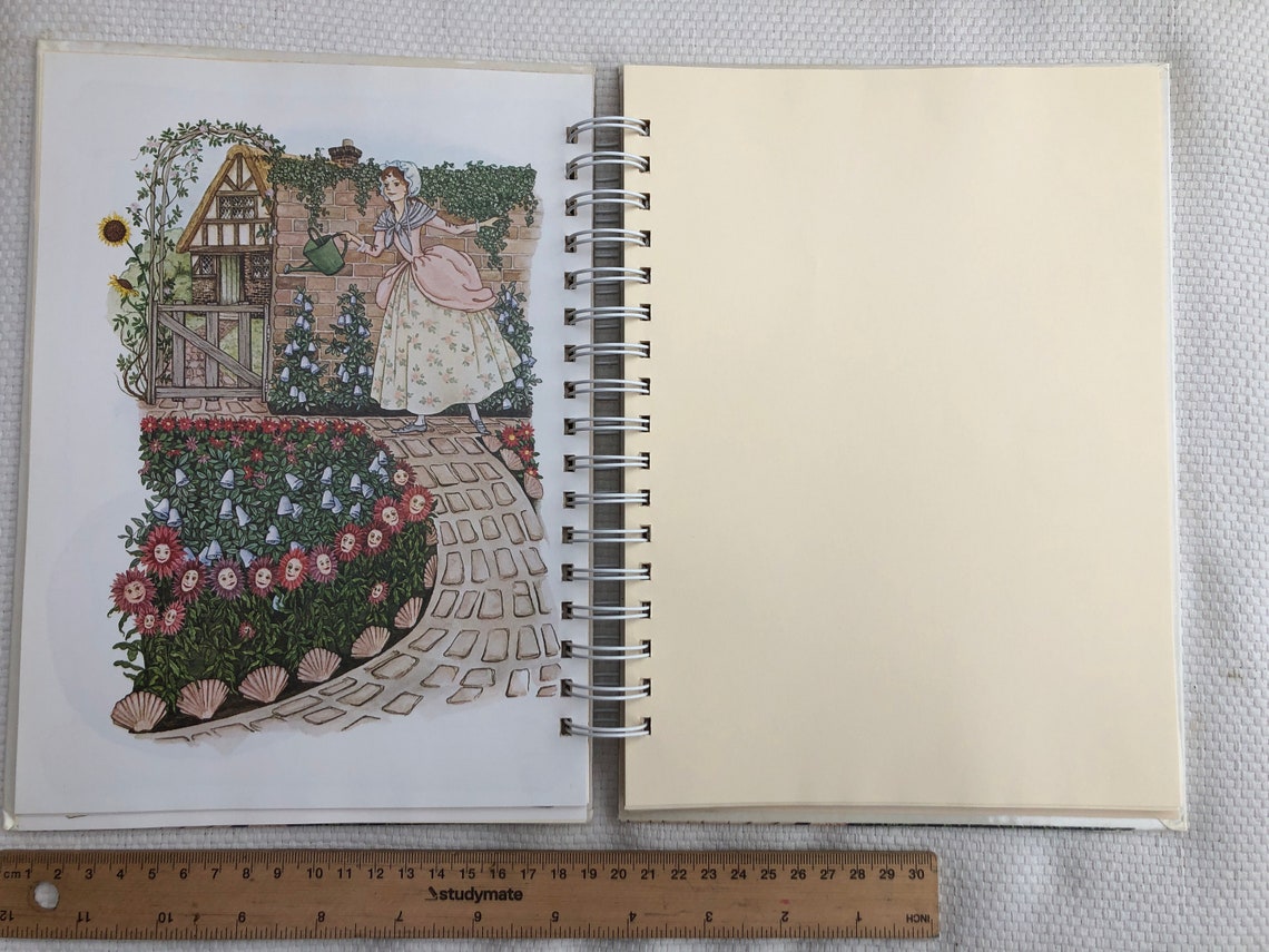 Nursery Rhymes Repurposed Book Journal Blank Page Notebook - Etsy