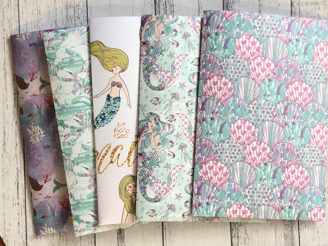 Mermaid Stationery Set, Under the Sea Letter Writing Set, Notepaper and ...