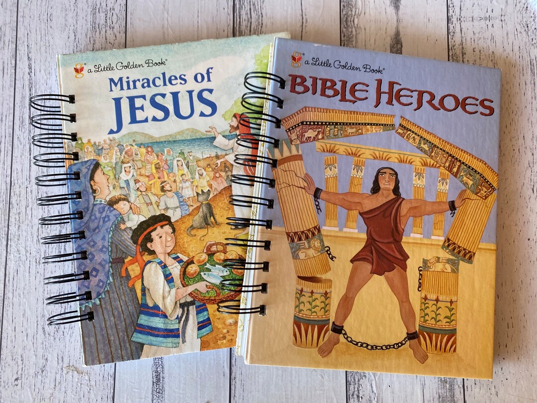 Bible Heroes, Miracles of Jesus Repurposed Book Journal Made From ...