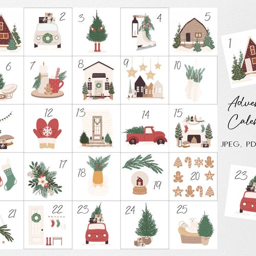 Scripture Advent Calendar for Printable Christmas Countdown - Etsy