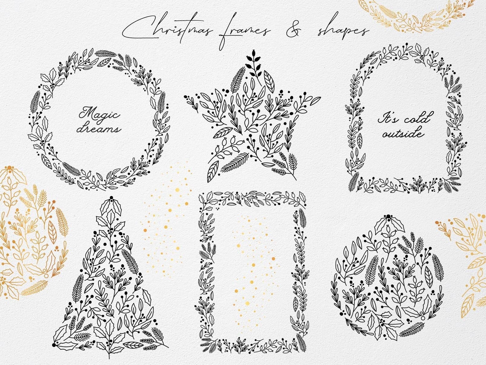 Froogle Clipart Black And White Christmas