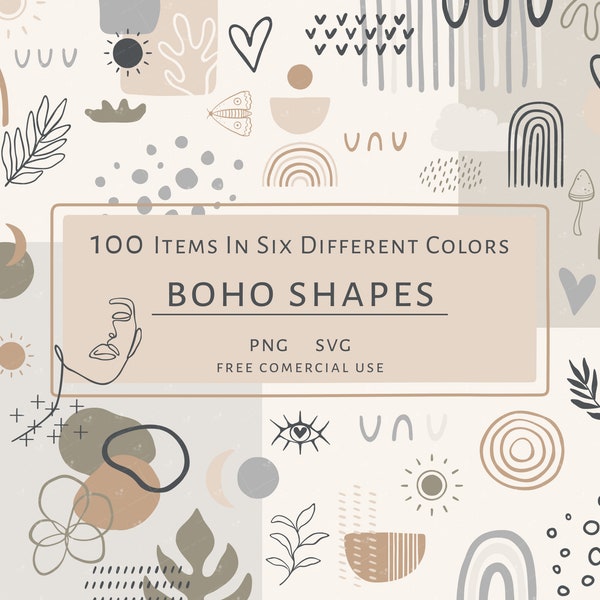 Boho Shapes - Etsy