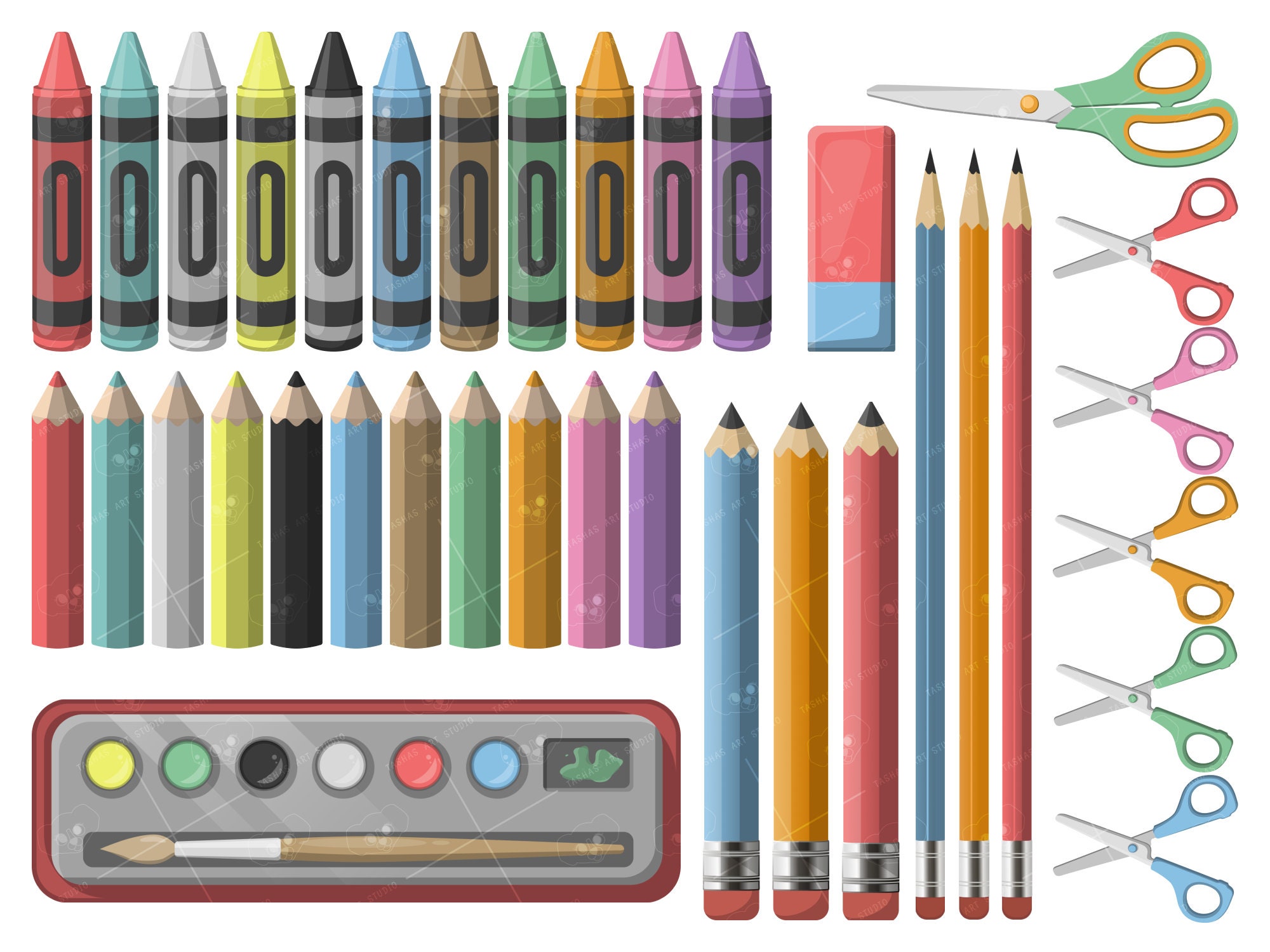 School Clipart Free Commercial Use Instant Download Big Bundle School ...