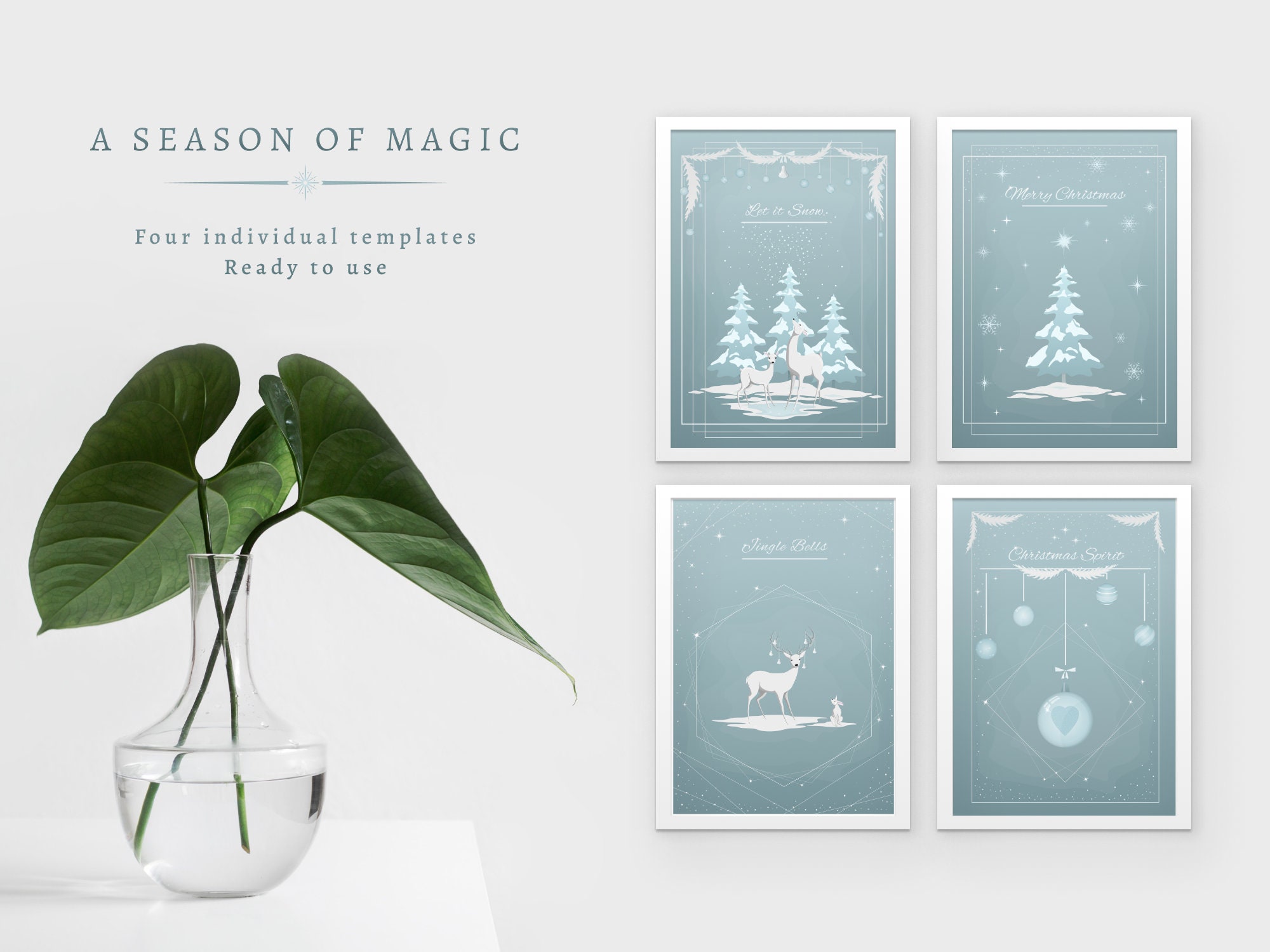 Winter Wonderland Clipart Free Commercial Use Christmas Theme Set Clip ...