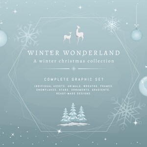 Winter Wonderland Clipart Free Commercial Use Christmas Theme Set Clip ...