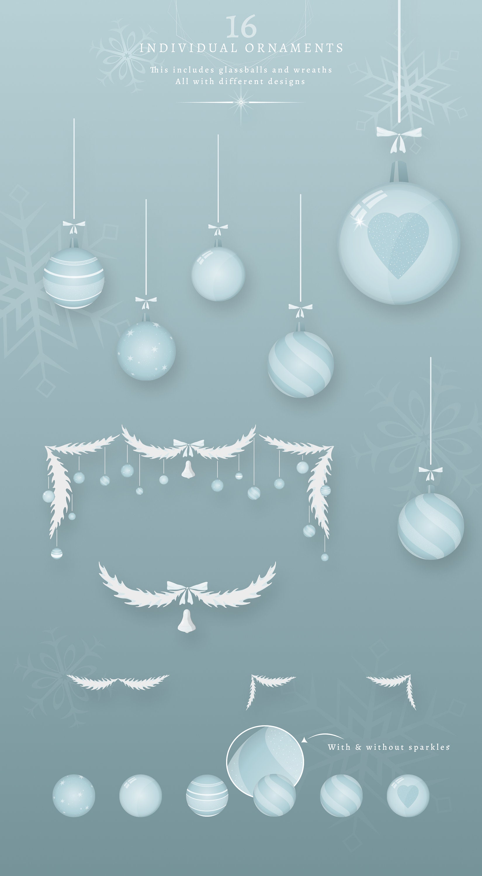 Winter Wonderland Clipart Free Commercial Use Christmas Theme Set Clip ...