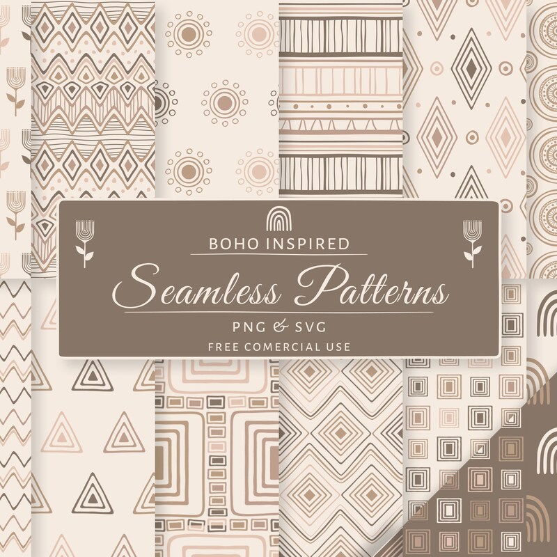Boho Pattern Svg - Etsy