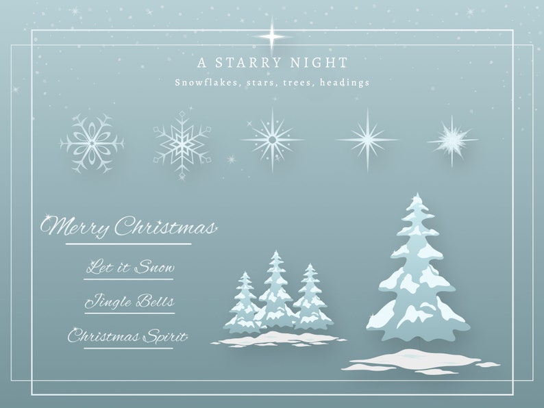 Winter Wonderland Clipart Free Commercial Use Christmas Theme Set Clip ...