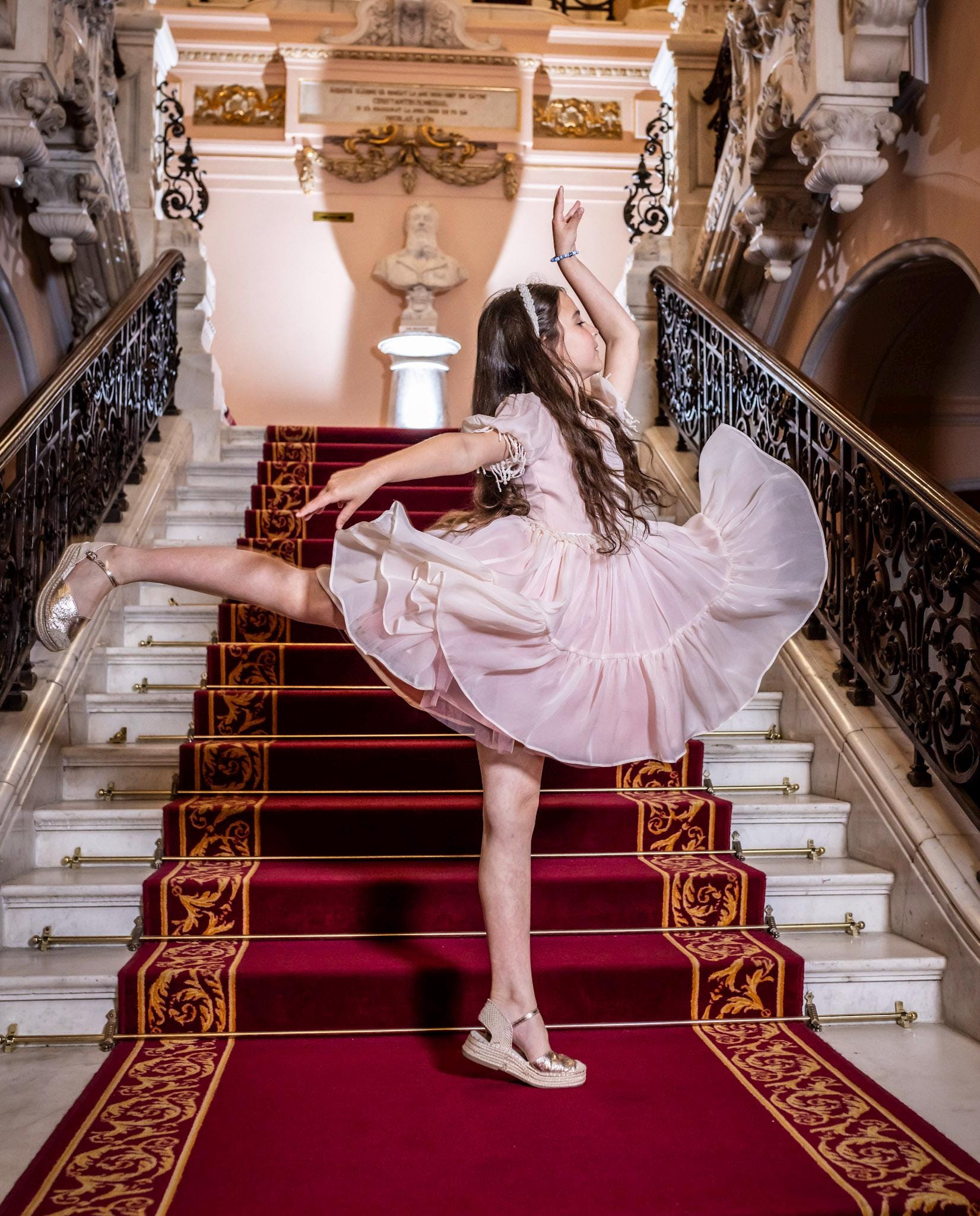 Handmade Silk 'ranya' Dress for Girls, Ethereal Princess Gown With ...