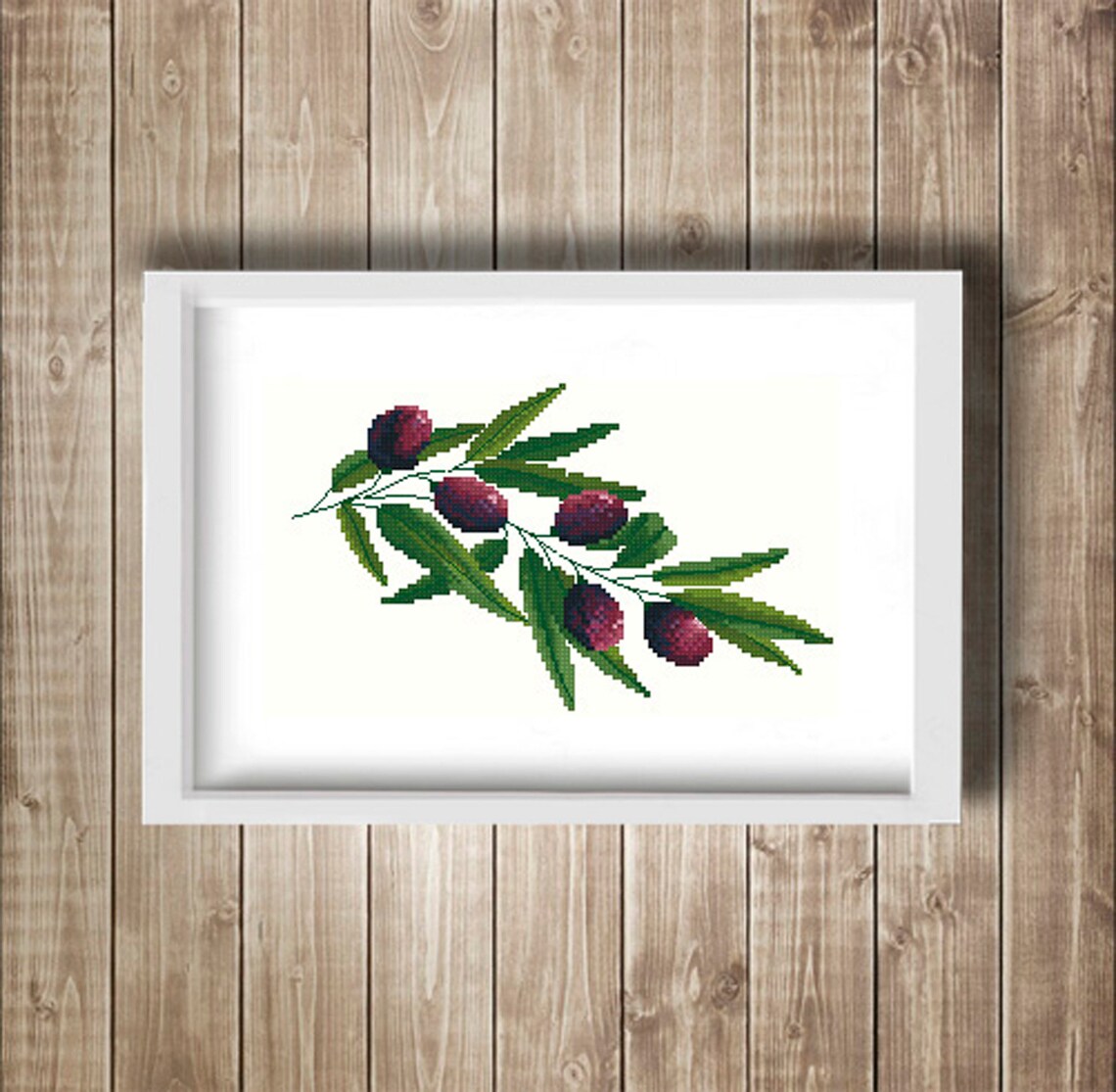 Olive Cross Stitch Pattern Olive Branch Olive Tree Pattern - Etsy