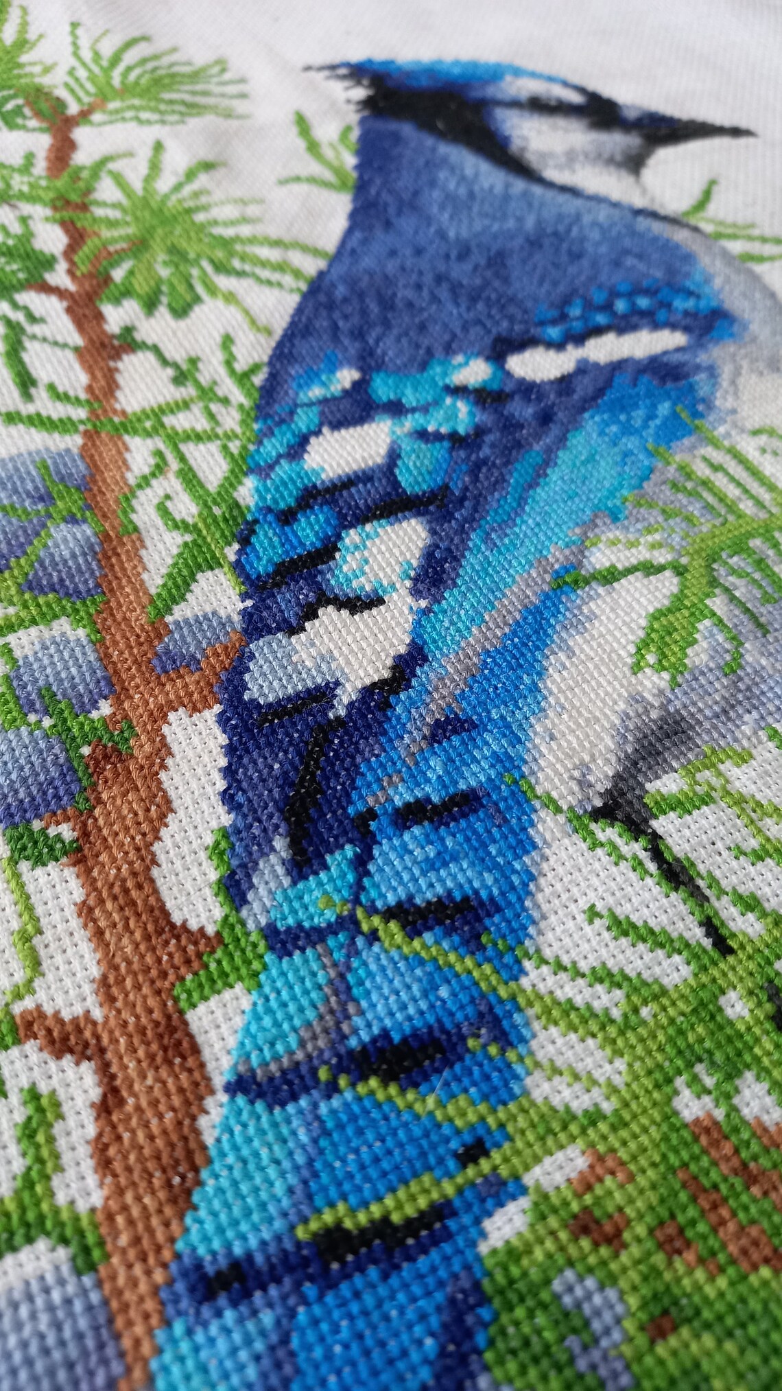 Blue Jay Cross Stitch Pattern, Blue Bird Cross Stitch, Blue Jay ...