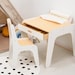 Kids Table, Birthday Baby Gift, Wood Table, Baby Table and Chair, Desk ...