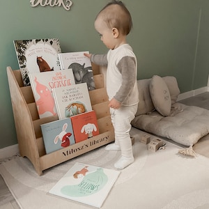 Montessori Bookshelf, Libreria Montessori Furniture, Custom Bookshelf ...