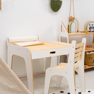 Kids Table, Birthday Baby Gift, Wood Table, Baby Table and Chair, Desk ...