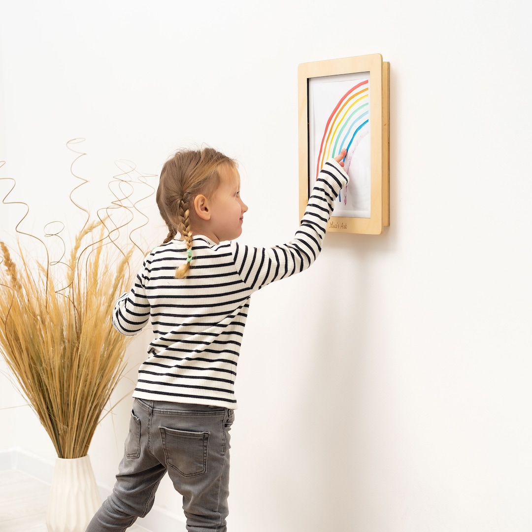Montessori Kid's Playroom Photo Frame, Kids Room Art Display ...