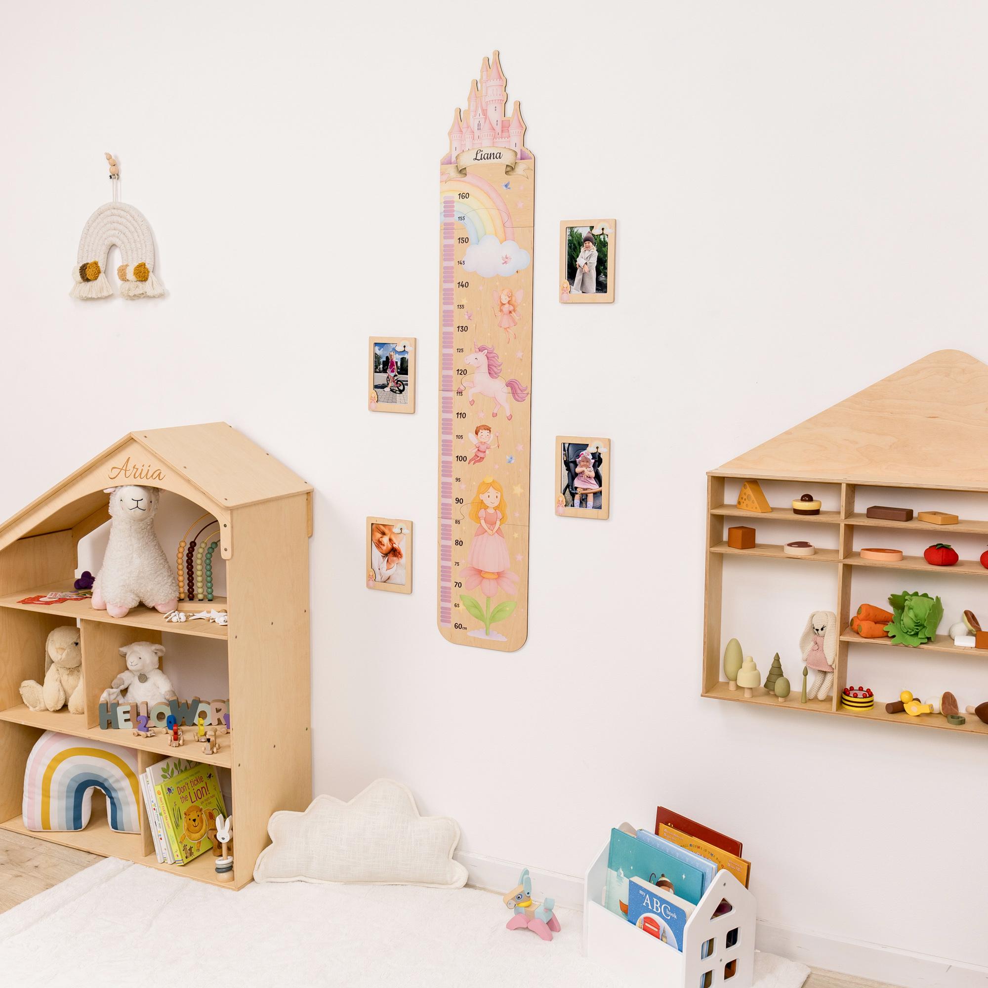 Wooden Wall Growth Chart for Kids - Creative Height Tracker & Decor ...