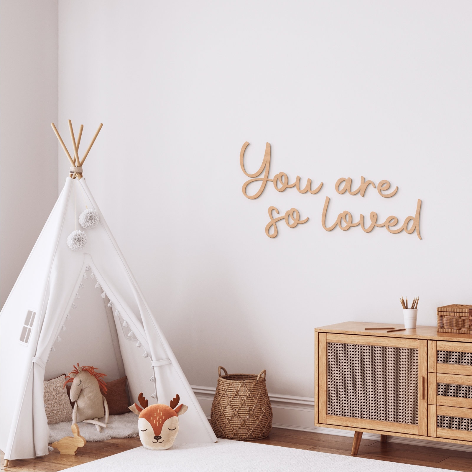 You Are so Loved Sign, Wooden Wall Scripts, Kids Room Decor, Nursery ...