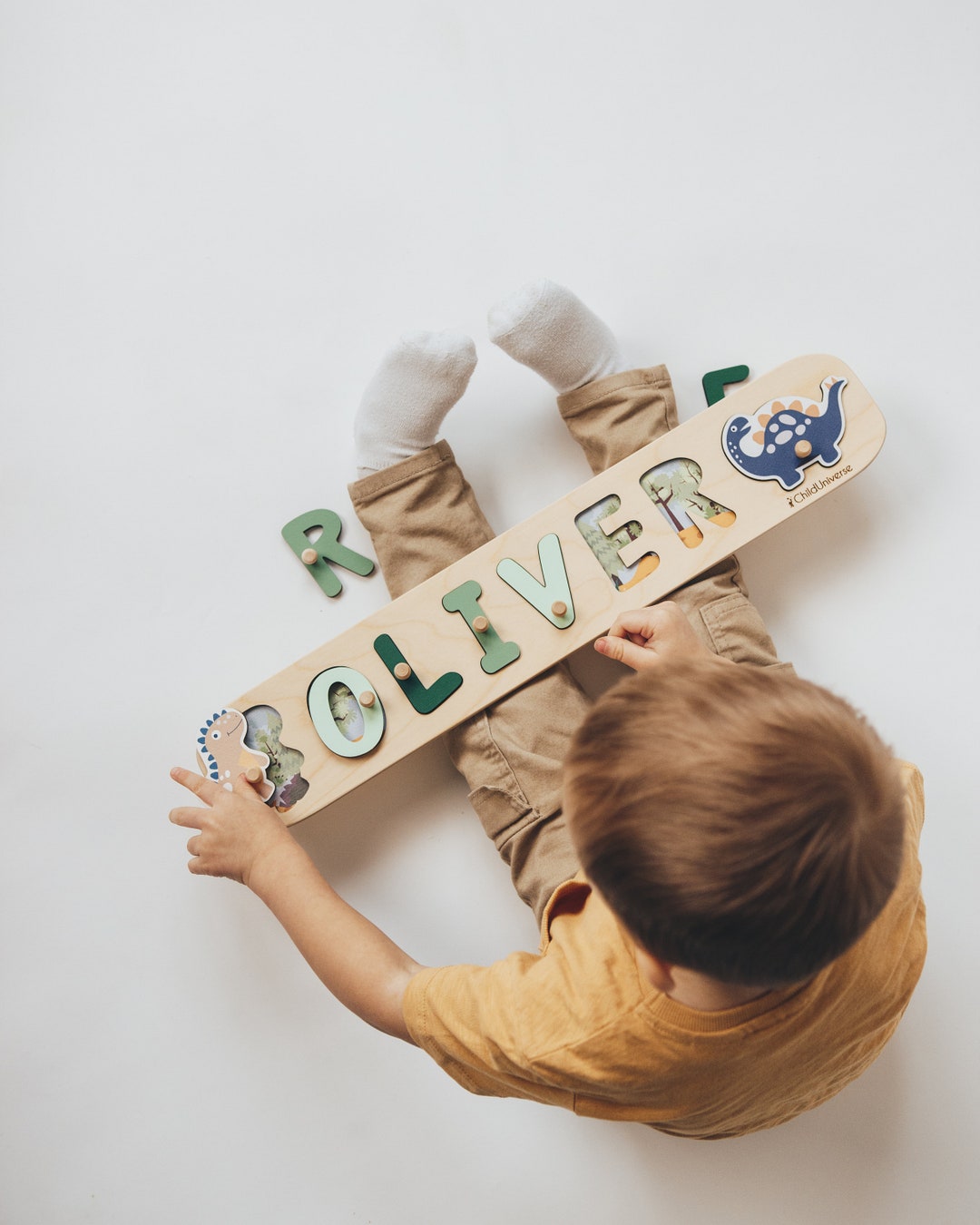 Kid Name Puzzle Baby Boy Gift, Toddler Toys, Wooden Toys, 1st Birthday ...