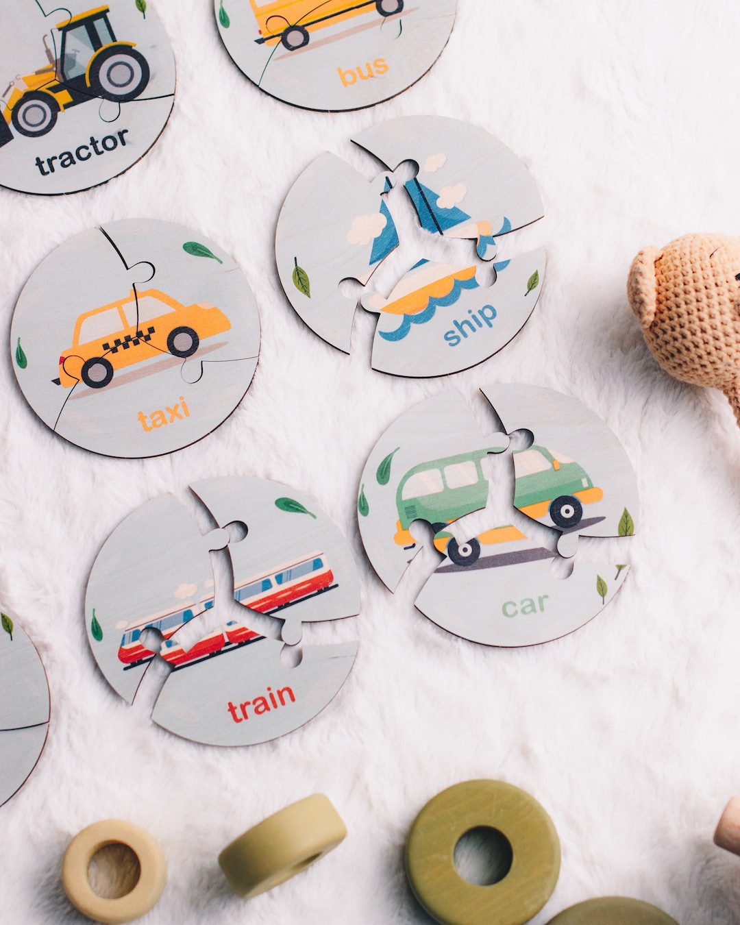 Learning Games Toddler Game Montessori Matching Game Flash - Etsy