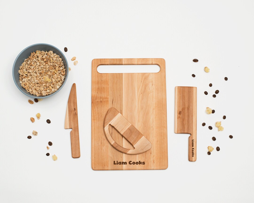 Montessori Cutter, Kids Cooking Set, Toddler Toys, Child Cutting Board ...
