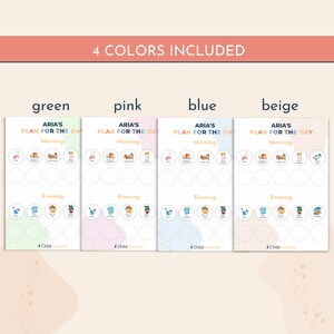 Digital Chore Chart for Kids, Printable PDF, Daily Checklist, Planner ...