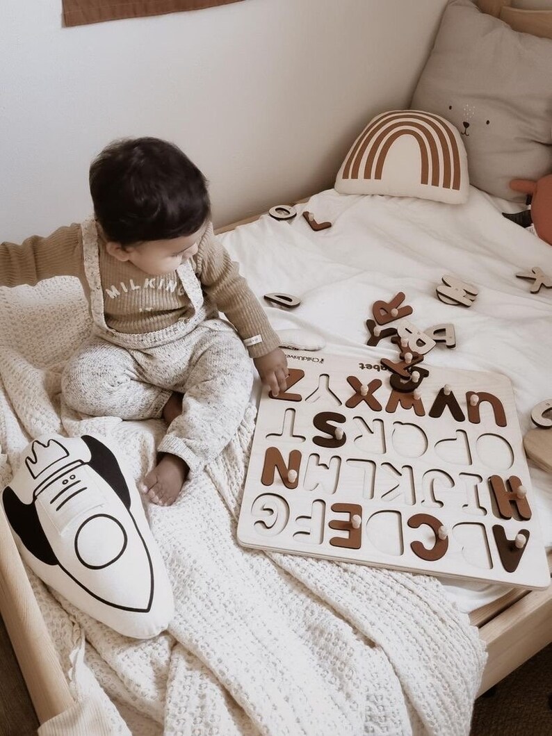 ABC Puzzle Montessori Alphabet Puzzle for Kids Personalized - Etsy