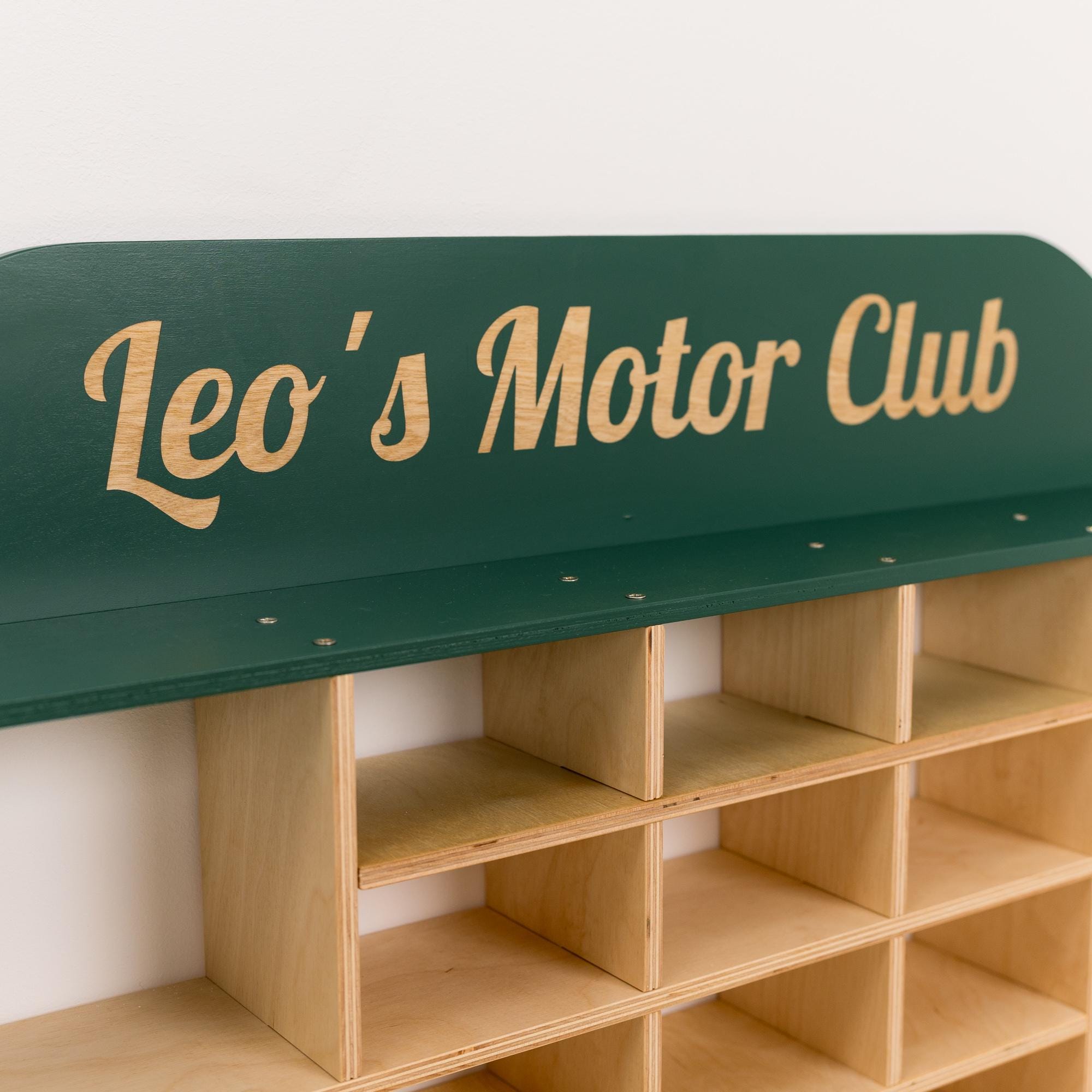 Wall Toy Cars Shelf, Wooden Car Display Case, Kids Room Storage ...