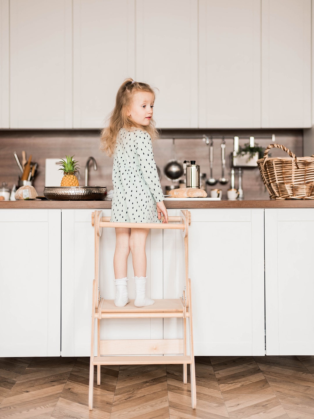 Foldable Learning Toddler Tower, Nursery High Chair, Toddler Step Stool ...