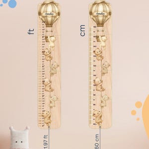 Wooden Wall Growth Chart for Kids - Creative Height Tracker & Decor ...