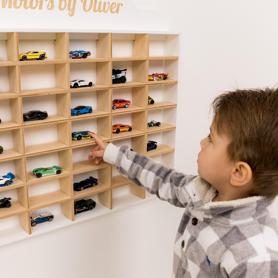 Personalized Wooden Toy Car Garage - Toddle Rbirthday Gift - Toy Car ...
