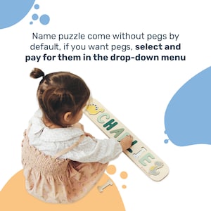 Safari Animals Name Puzzle for Toddler Girl, Montessori Toys, Wooden ...