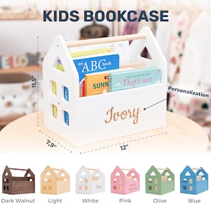 Nursery Cute Storage for Books, Playroom Decor Box for Books, Nursery ...