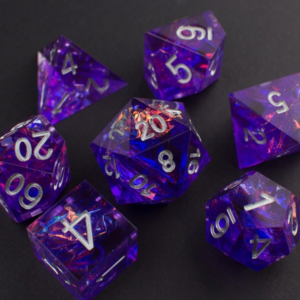 Purple Dice Set - Etsy
