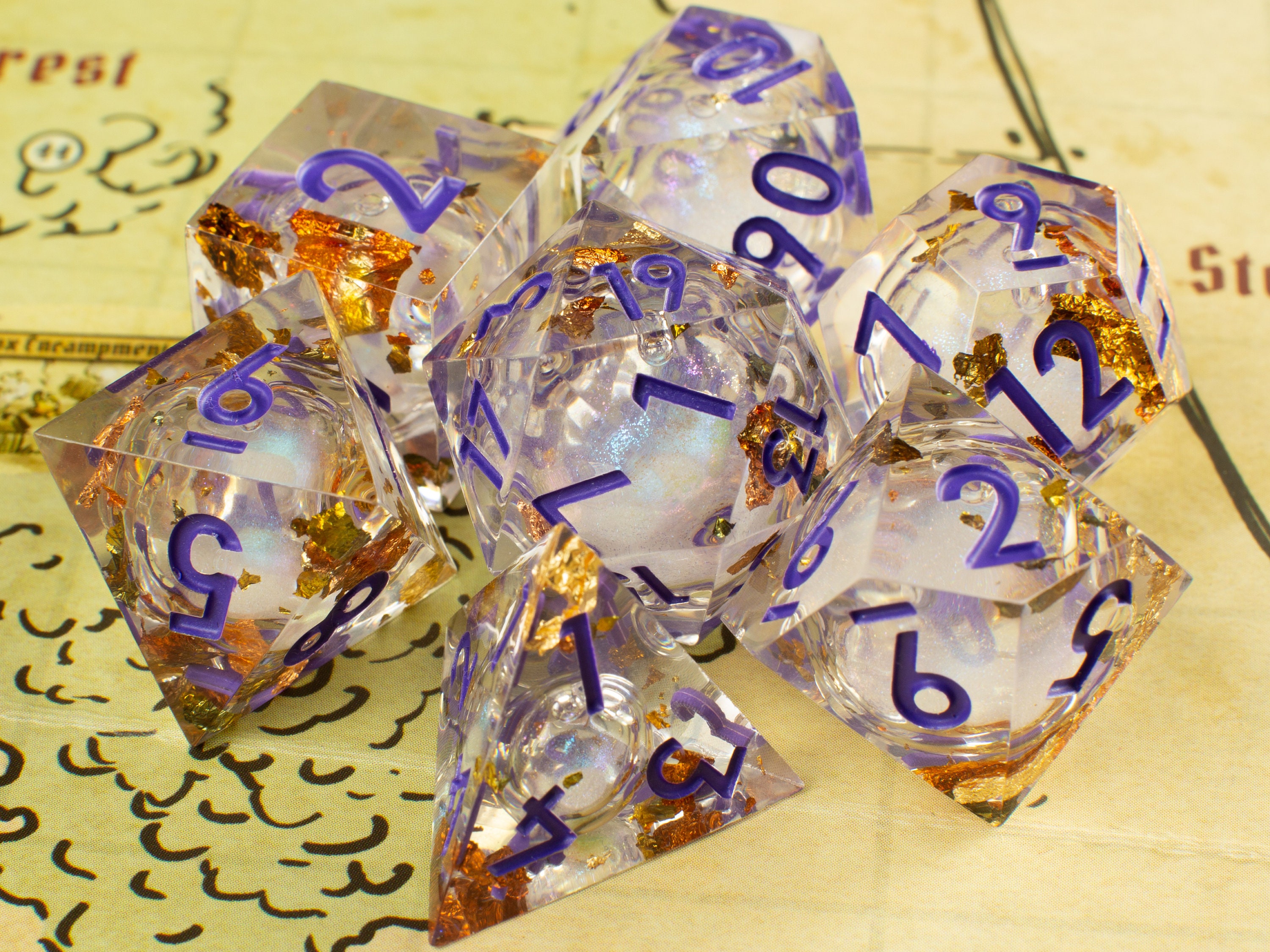 Beautiful Evil liquid Core Handmade Sharp Dice - Etsy