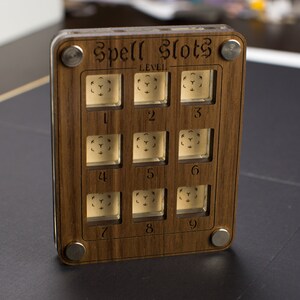 D&D Spell Slot Tracker Dungeons and Dragons Spell Counter Spell Slot ...