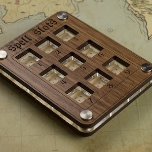 D&D Spell Slot Tracker Dungeons and Dragons Spell Counter Spell Slot ...