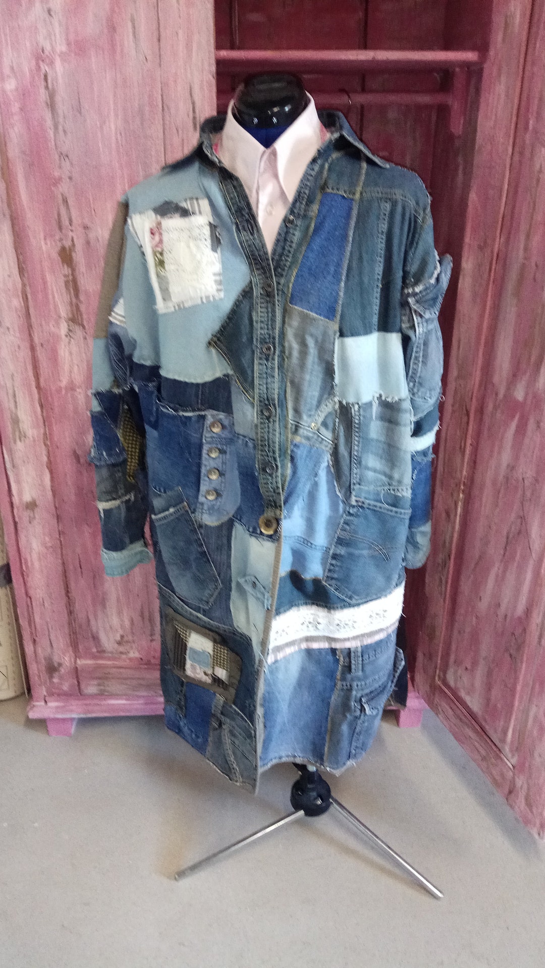 Jeans Cloak - Etsy