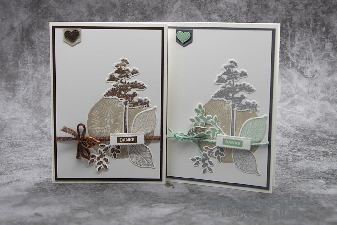 Handmade Folding Card Thank You Card, Stampin' UP - Etsy