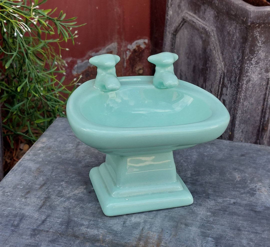 Miniature Porcelain SINK Demonstration Equipment Representative Vintage ...