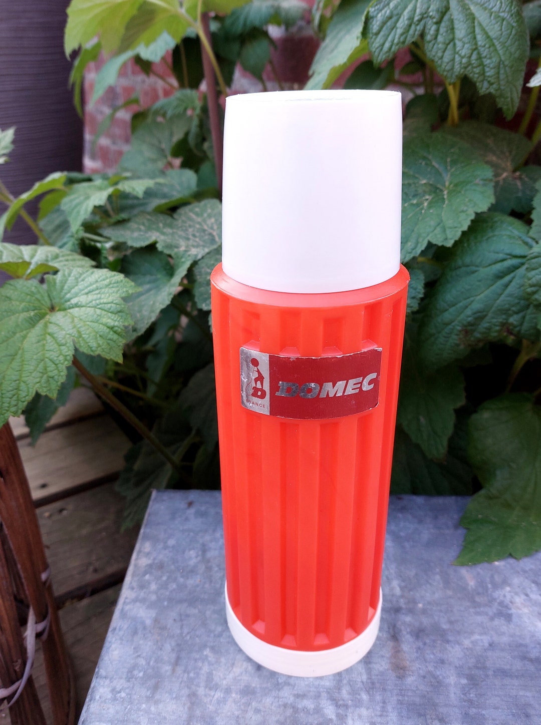 Old THERMOS Vintage 70s Brand DOMEC Made in FRANCE Red Color - Etsy